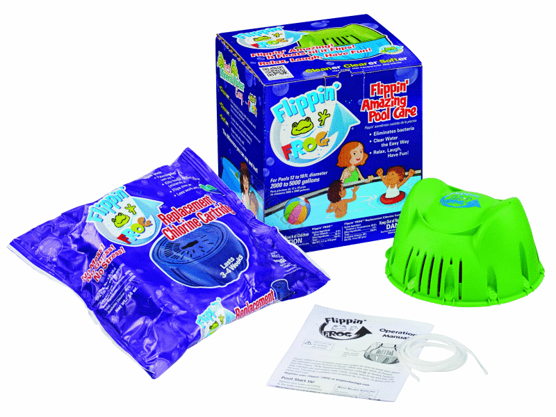 Pool Frog Flipping Frog complete kit for pools up to 5,000 gallons ...